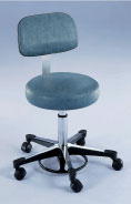 Medical Exam Stool:Blickman Pneumatic Chrome Stools-Model 1206 ...