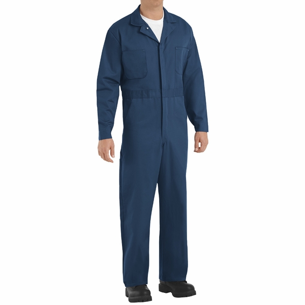 Red Kap CC14 Cotton Coveralls, Snap Front