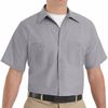 SP24GY Men's Grey Short Sleeve Industrial Work Shirt