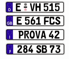 European License Plates