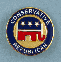 Conservative Republican Lapel Pin