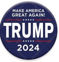 Donald Trump Blue MAGA Button