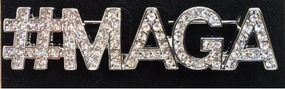 Crystal #MAGA Pin