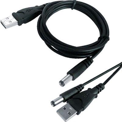 USB to 5.5mm Barrel Jack 5V DC Power Cable
