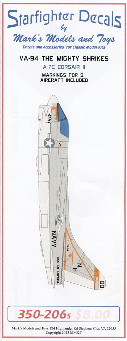 350-206 VA-94 Mighty Shrikes High Viz 1984