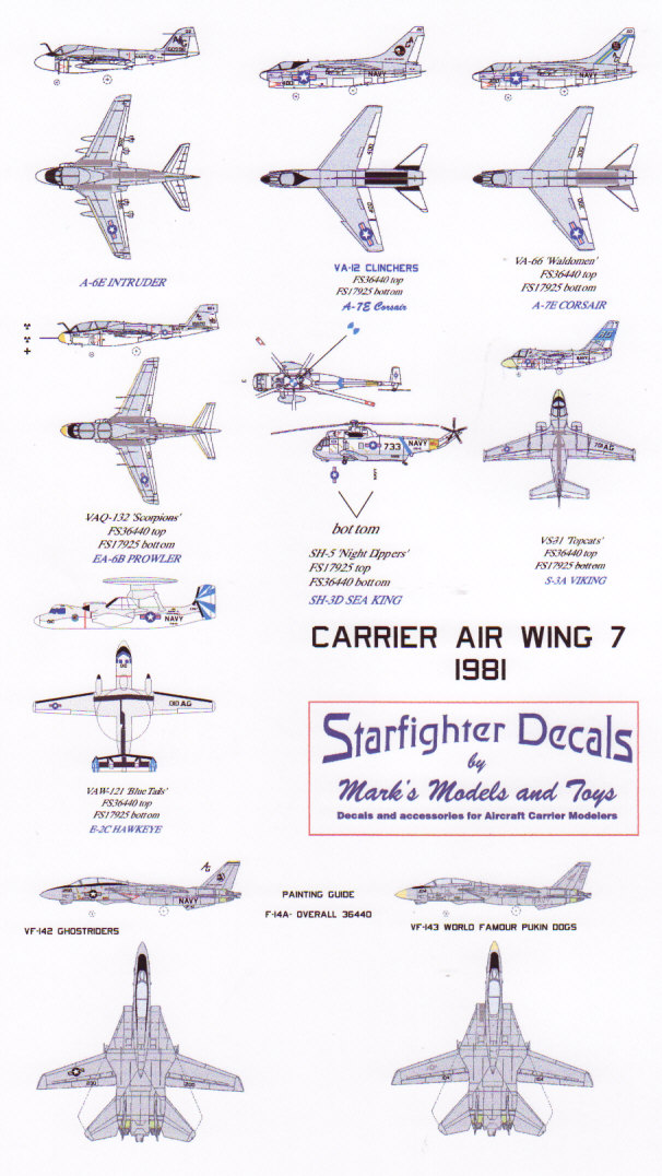 700-40 Carrier Air Wing 7 1981