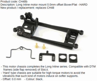 CH48b Inline Boxer/Flat motor mount offset 0.0mm