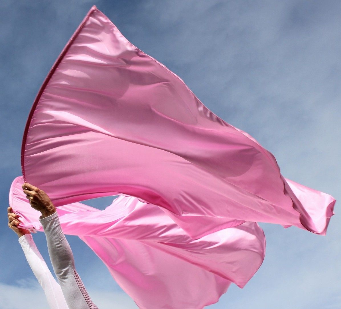 Matte Pink 'Princess Warrrior' Worship & Praise Flags Set of 2