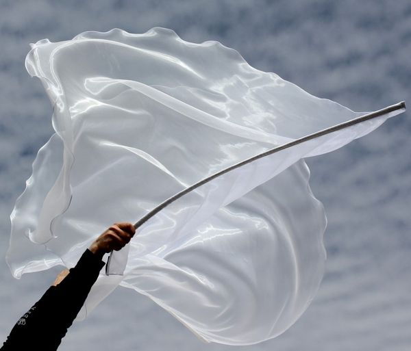 Beauty for Ashes Boutique - Worship Warrior Flag Sheer White