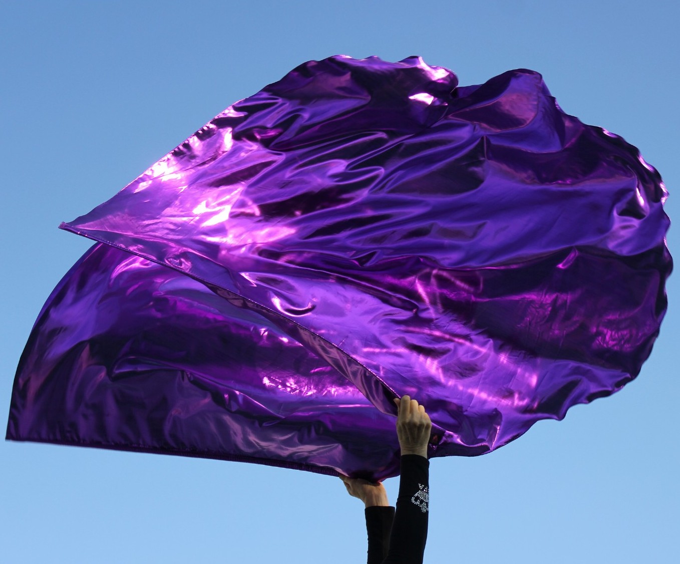 The 'Passion of Christ' Lightweight Metallic Purple Praise Banner ...
