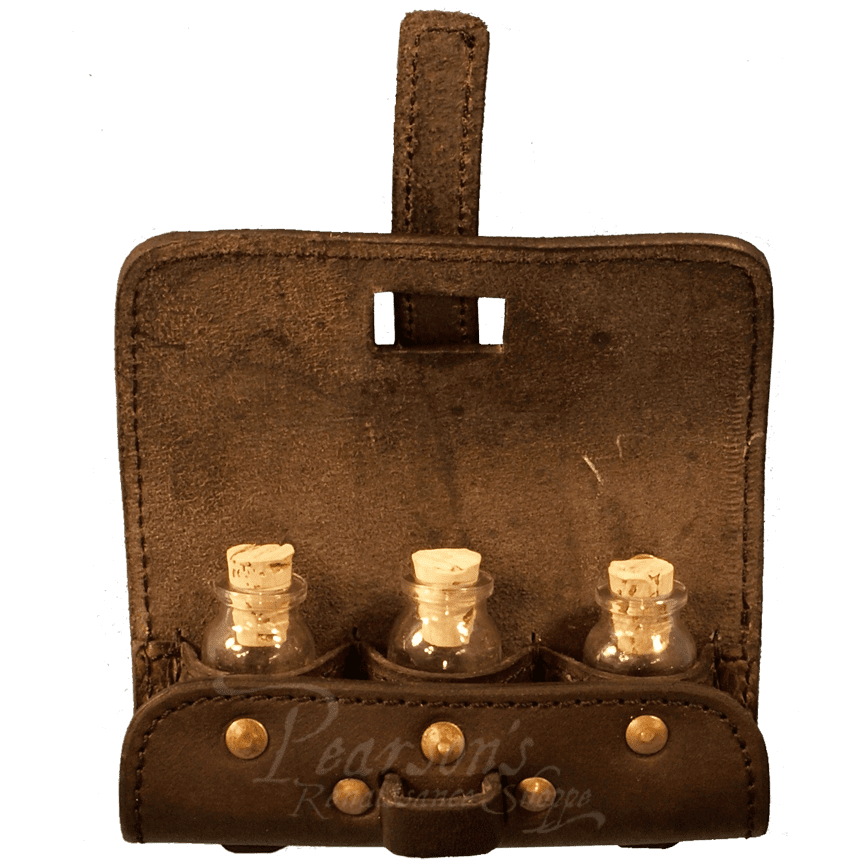 Three Bottle Potion Pouch great accessory for your medieval wizard