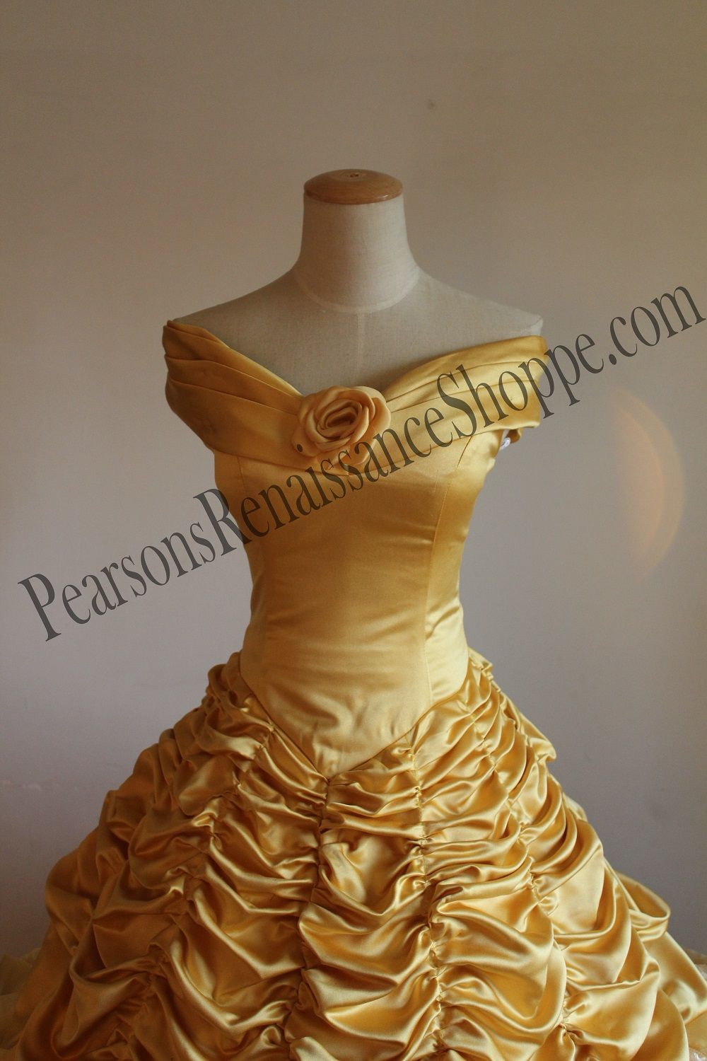 Disney Beauty And Beast Princess Belle Multilayer Cosplay Costume Dress