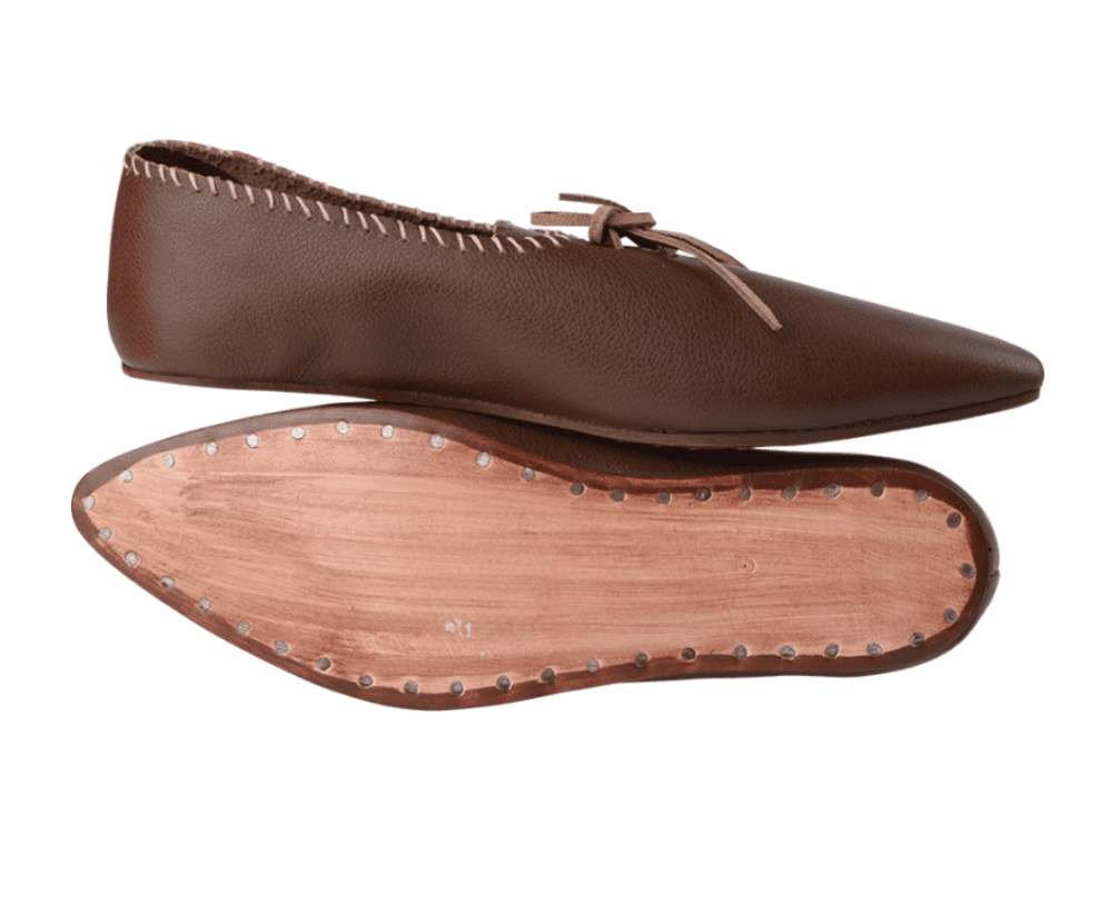 Brown Medieval Peasant Shoes