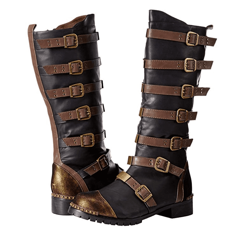 Buckled Steampunk Boot - medieval renaissance costume boot