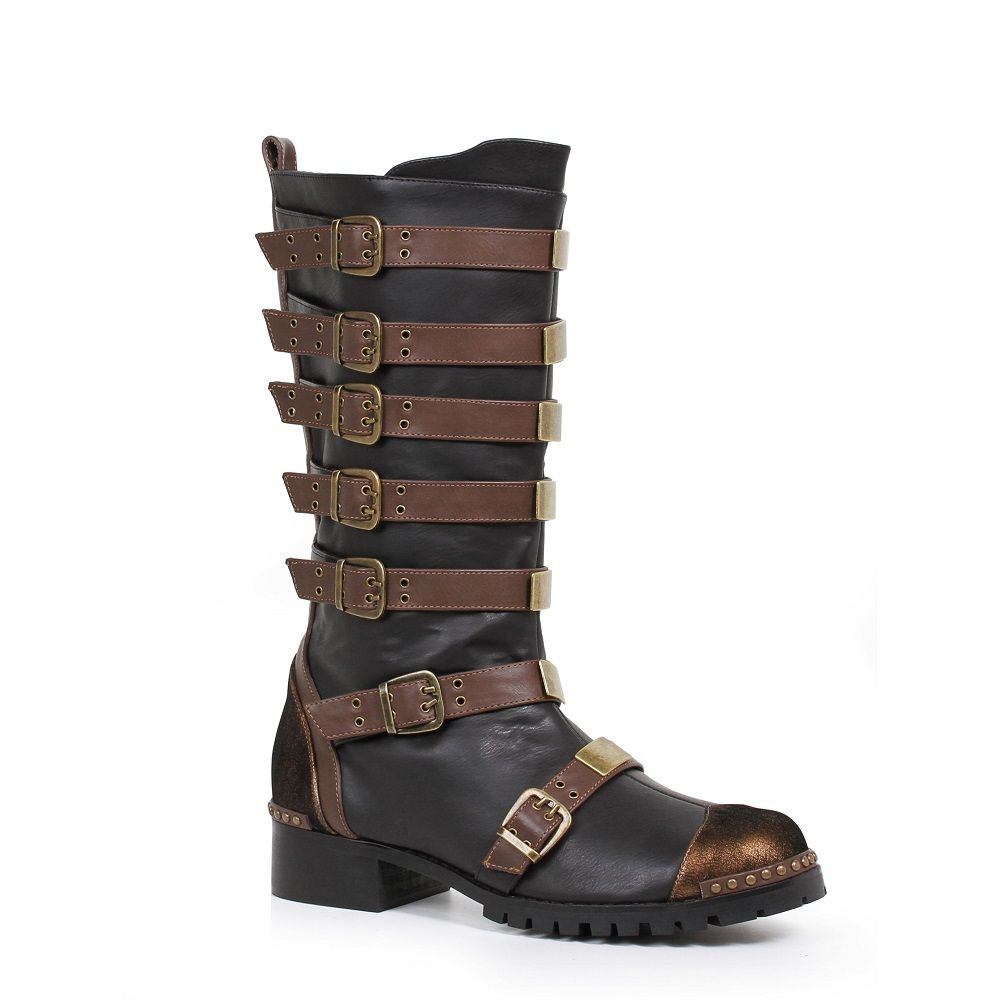 Buckled Steampunk Boot - medieval renaissance costume boot