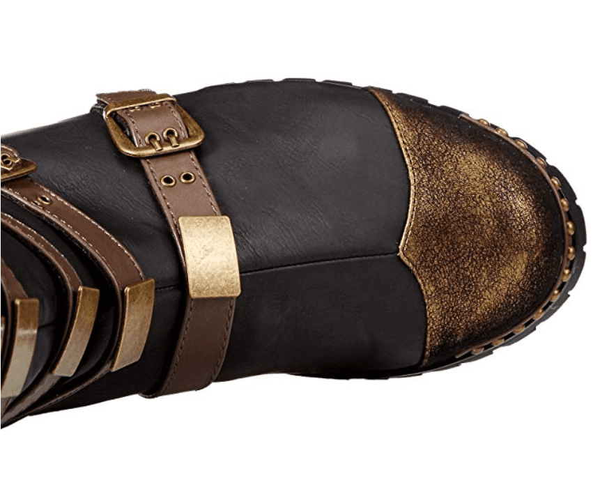 Buckled Steampunk Boot - medieval renaissance costume boot