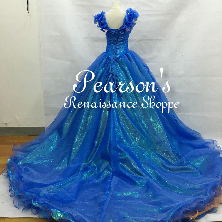 Cinderella 2015 Classic Multilayer Dress With Extended Train