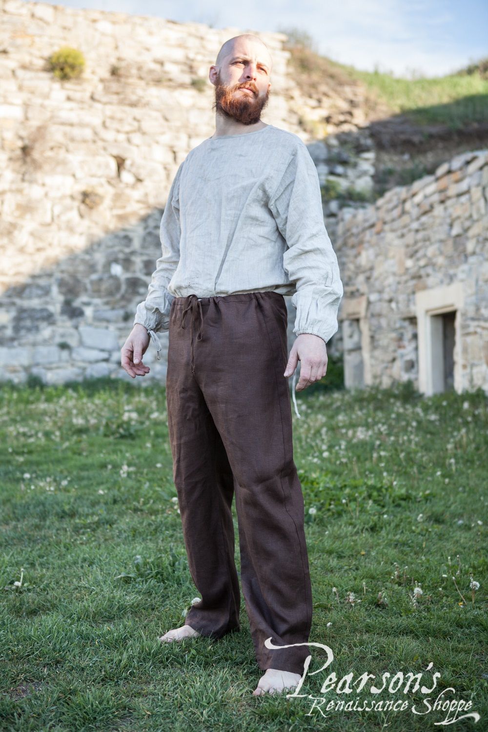 Medieval Linen Pants Straight leg linen pants