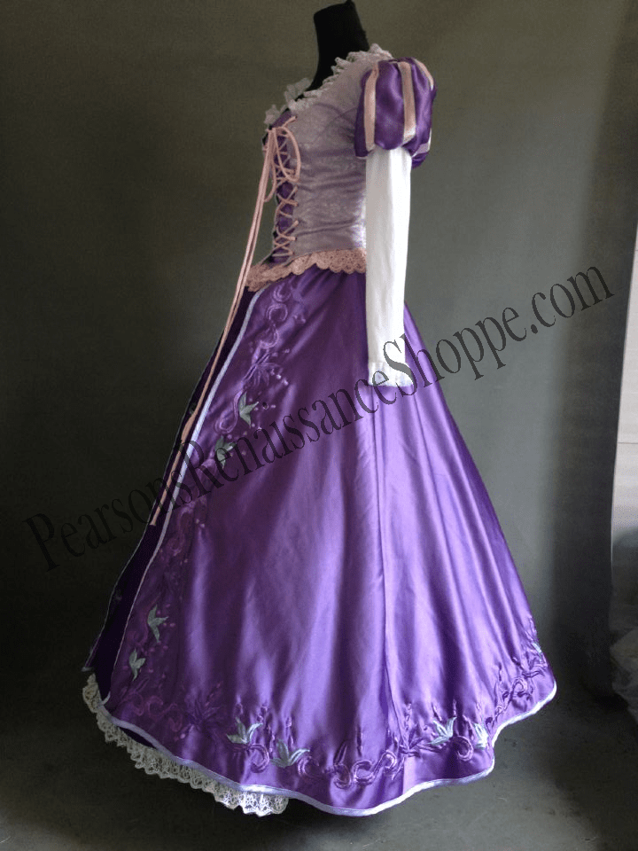 Disney Tangled Rapunzel Embroidered Dress
