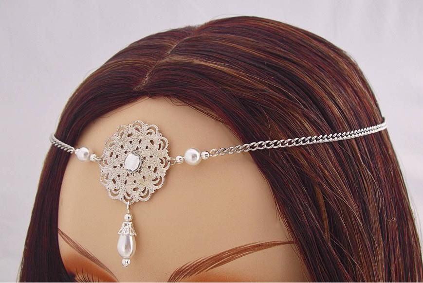 Medieval Circlet - CELTIC Elven Bridal CIRCLET head piece SCA