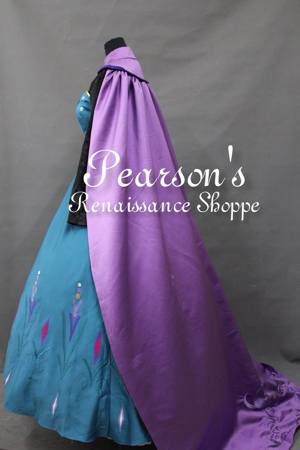 Frozen Elsa Coronation Embroidery Dress Set