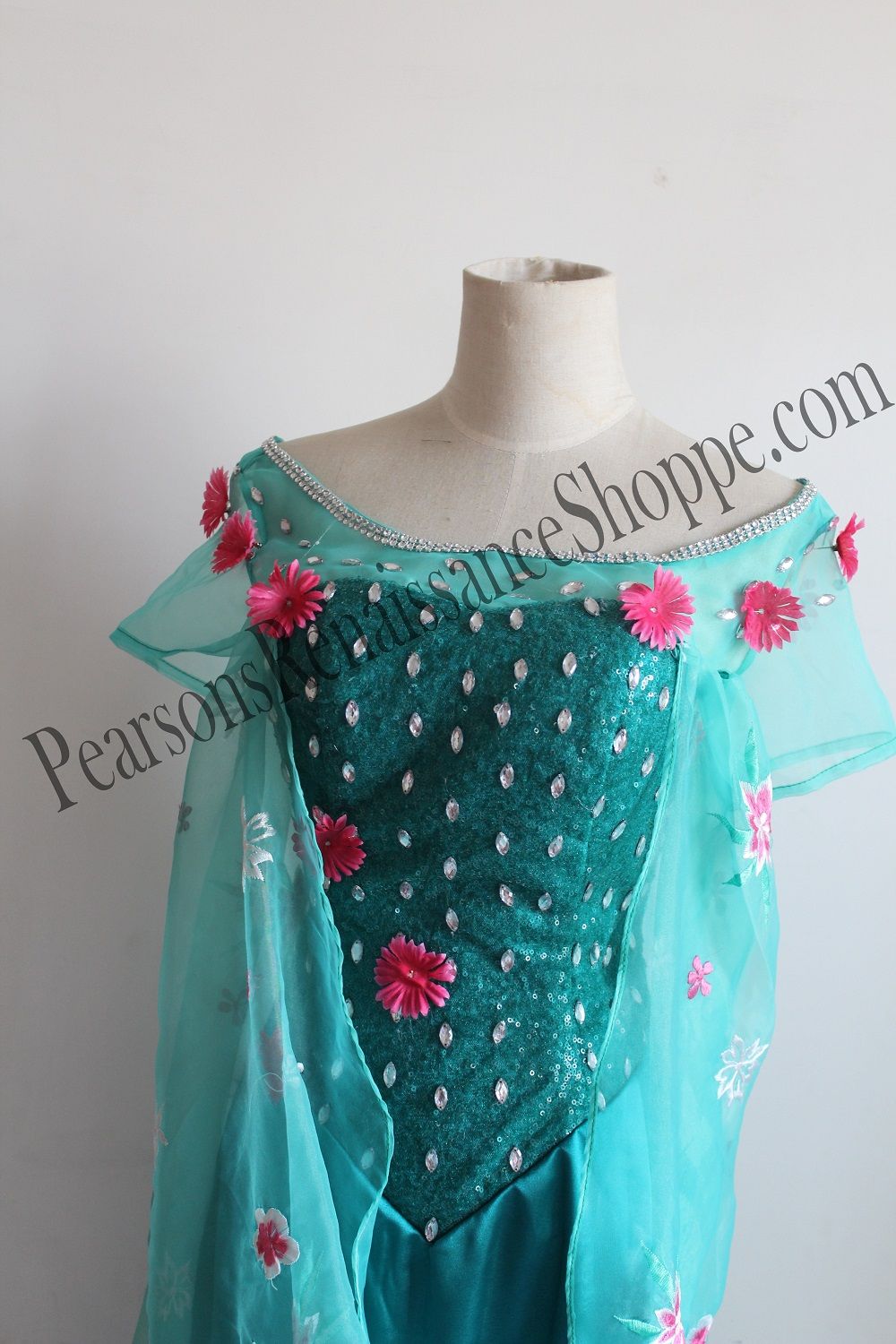 Frozen Fever Elsa Embroidery Spring Dress Set