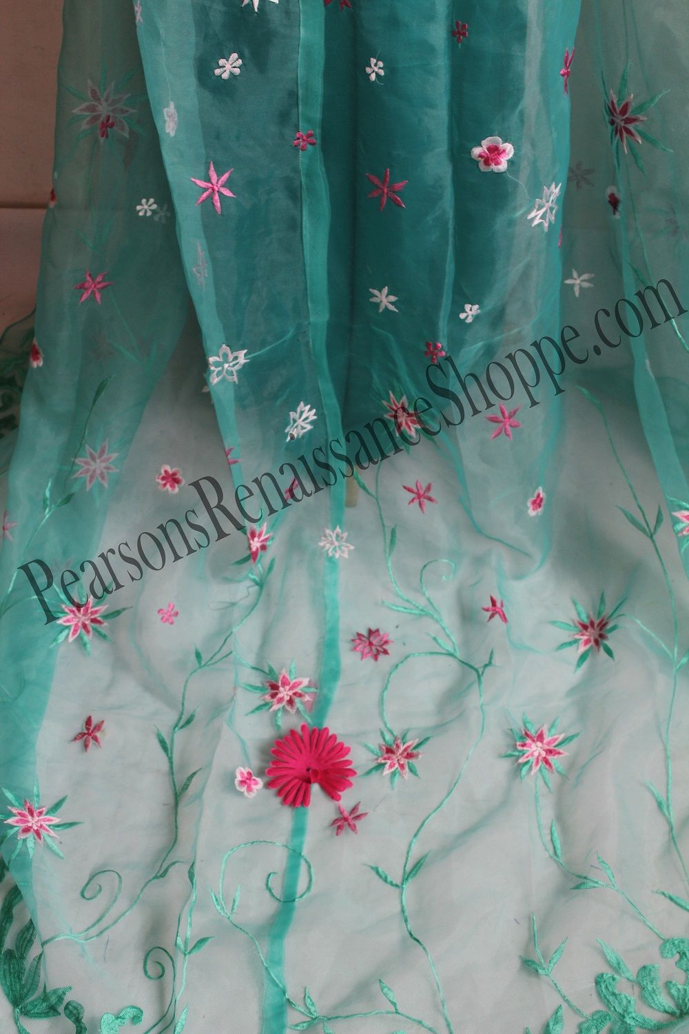 Frozen Fever Elsa Embroidery Spring Dress Set