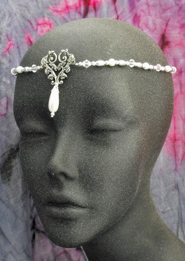 "Jennifer" Medieval Circlet - CELTIC Elven Bridal CIRCLET head piece SCA