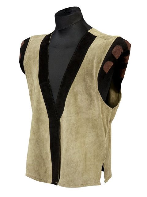 Medieval Leather Jerkin Brown and Black