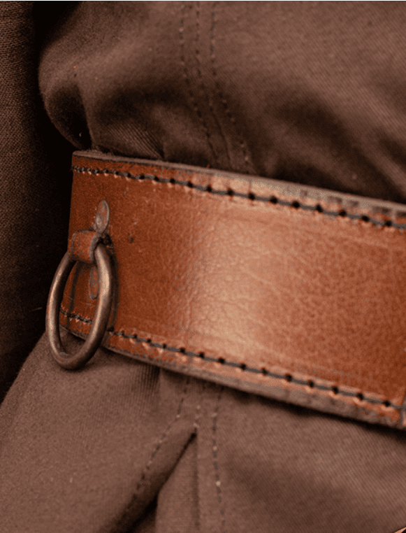 Leather Medieval Ring Belt buckle belt with rings