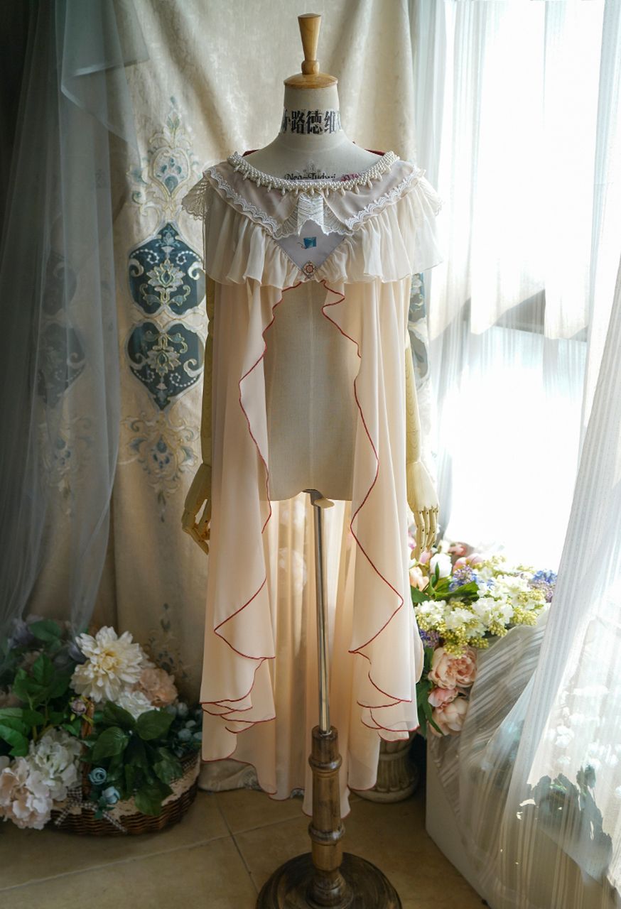 Long Mantle Split Side Ethereal Cape fairy tale elven cloak