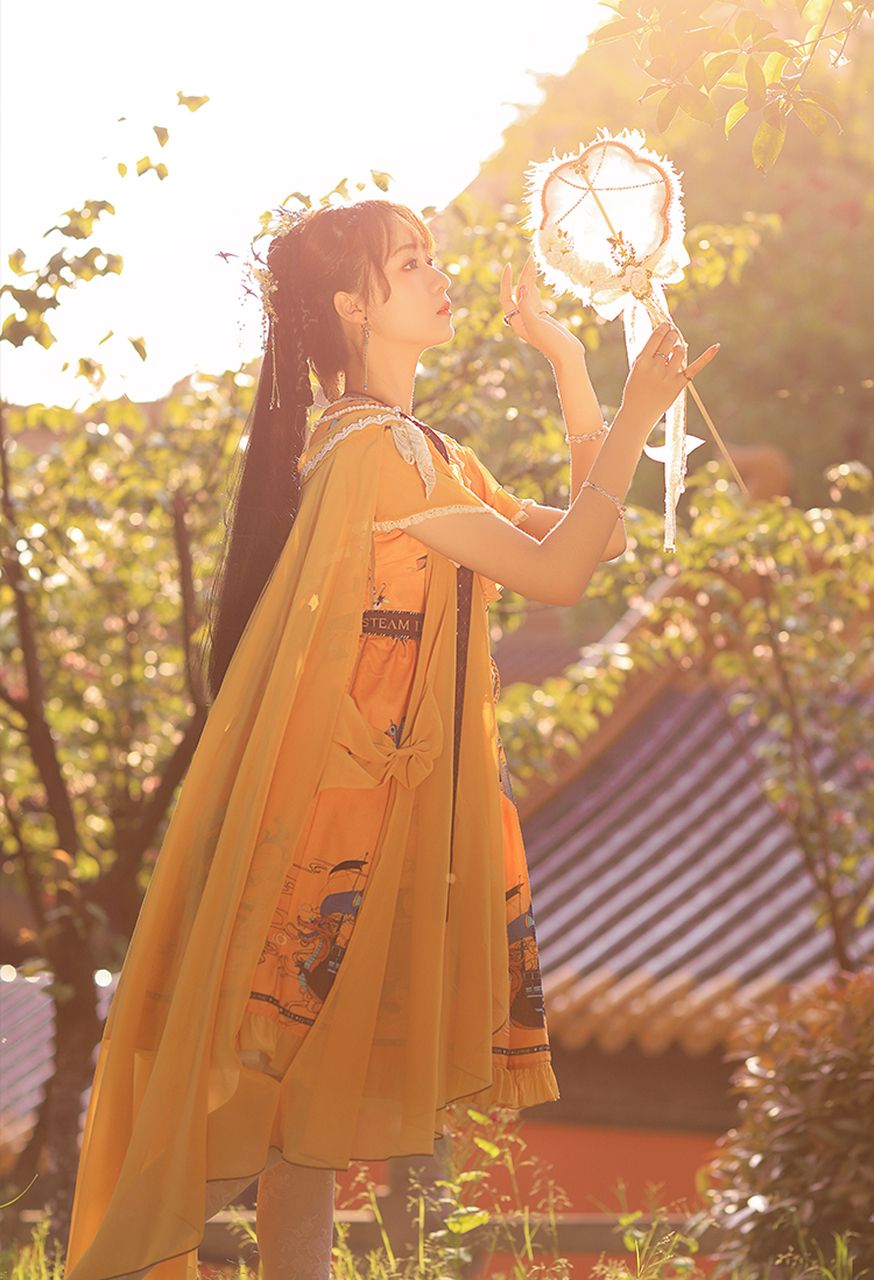 Long Mantle Split Side Ethereal Cape fairy tale elven cloak