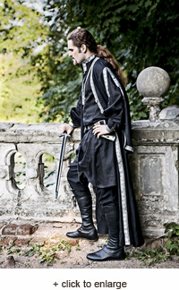 Long Medieval Flax Overcoat - Medieval and Renaissance Clothing, Costume