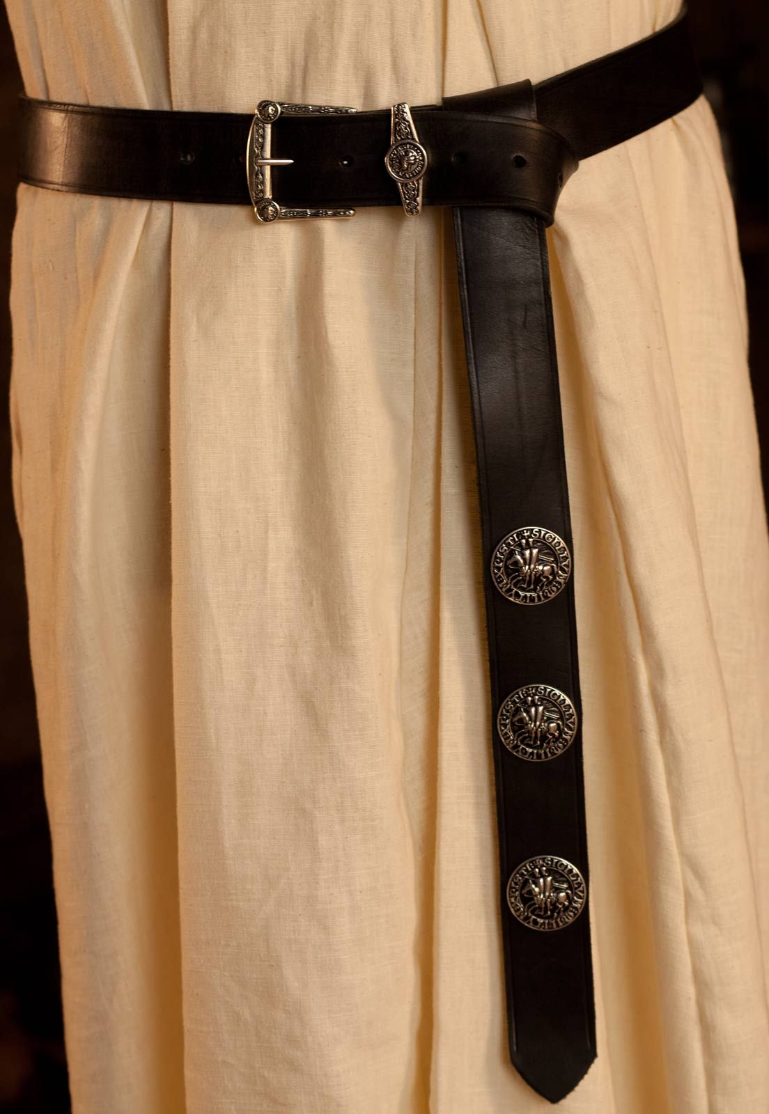 Medieval Knight Templars Seal Belt genuine leather belt.