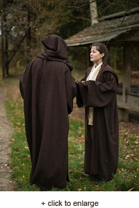 Luke Robes - jedi costume, medieval cape, renaissance costume cloak