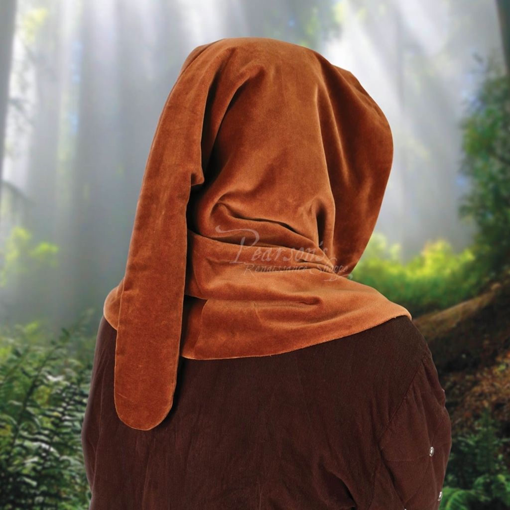 Suede Hood Medieval Outlaw Cowl Mantle