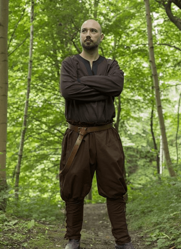 Medieval Pants - Cuffed Basic Medieval Pants for Men