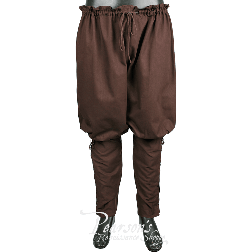 Medieval Pants - Cuffed Basic Medieval Pants for Men