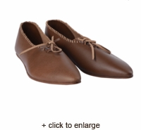 Brown Medieval Peasant Shoes