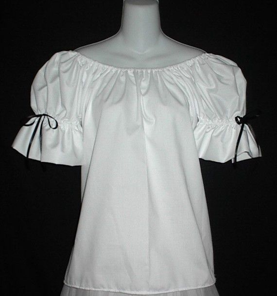 Short Sleeve Renaissance Chemise Top