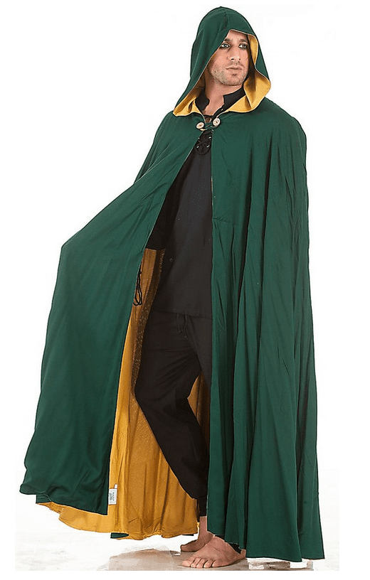 Reversible Medieval Cloak - cloaks capes renaissance costume clothing