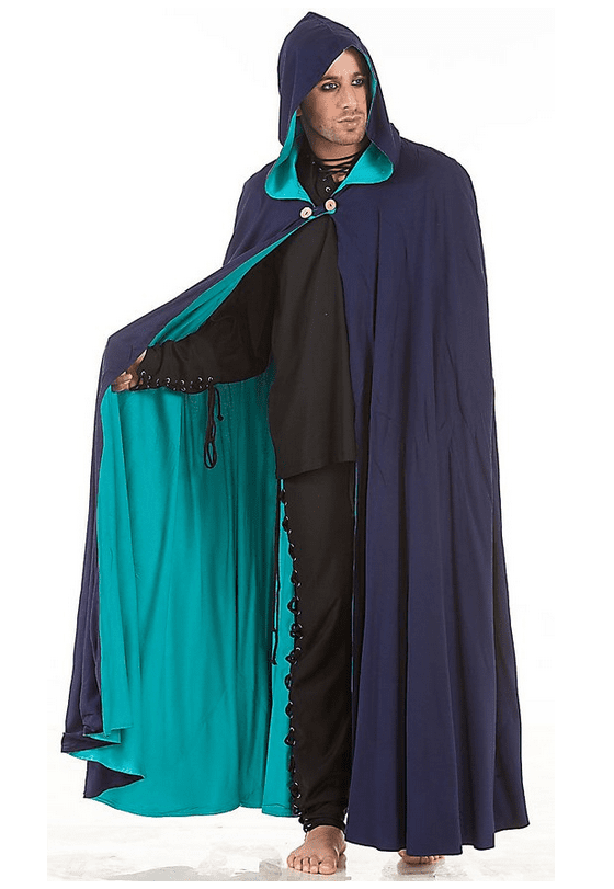 Reversible Medieval Cloak - cloaks capes renaissance costume clothing