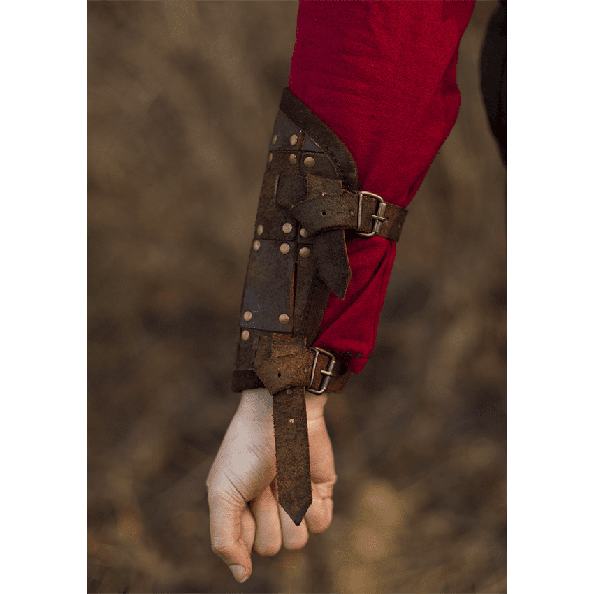 Ready For Battle Leather Fighter Bracers