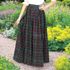 Full Length Scottish Plaid Skirt