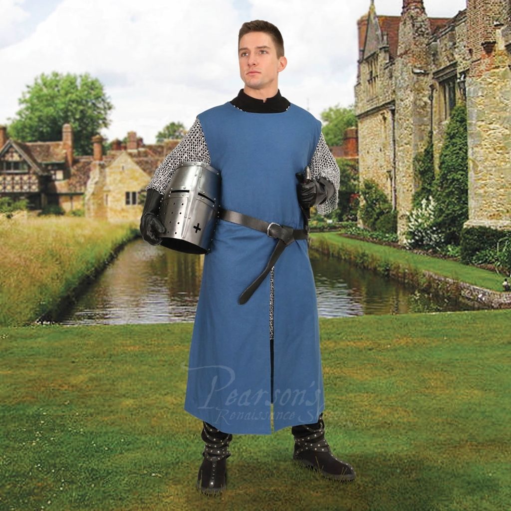 Solid Quartered Cotton Tunic - medieval mens renaissance clothing and ...