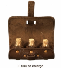 Three Bottle Potion Pouch great accessory for your medieval wizard