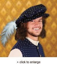 Renaissance Tudor Flat Cap
