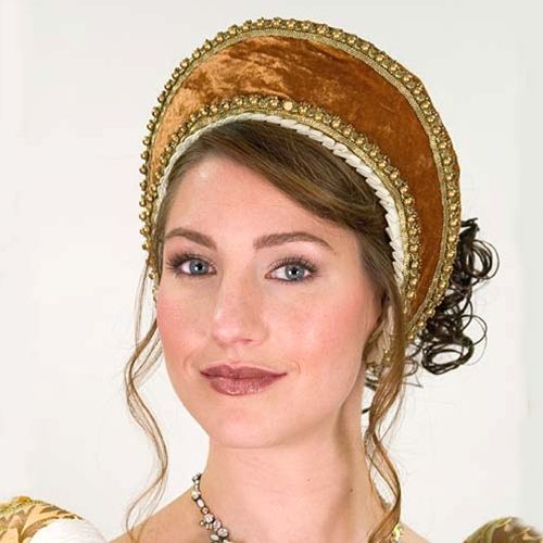 Tudor French Hood - renaissance clothing, costumes and accessories.