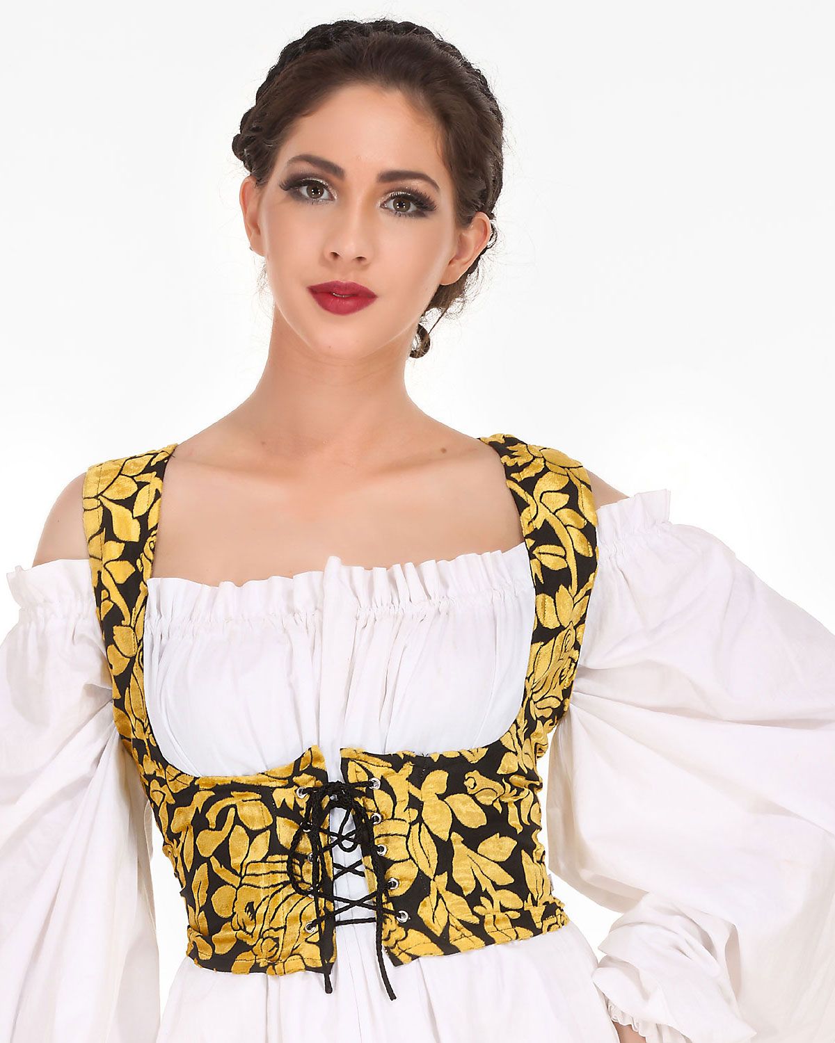 Underbust Bodice - medieval renaissance costume wench bodice