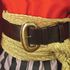 Wide Brown Leather Pirate Belt
